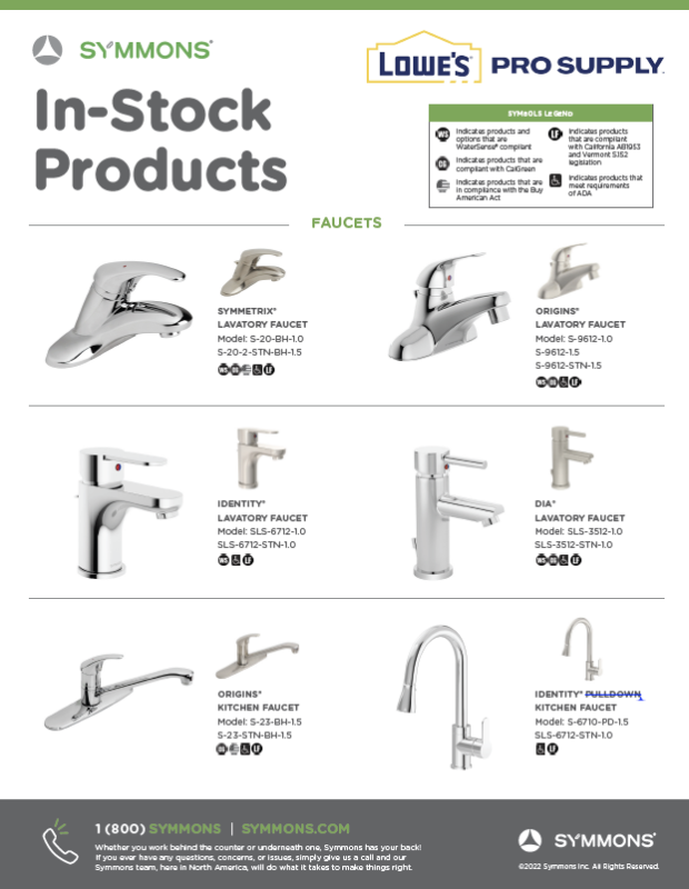 Lowe's Pro Supply - Symmons
